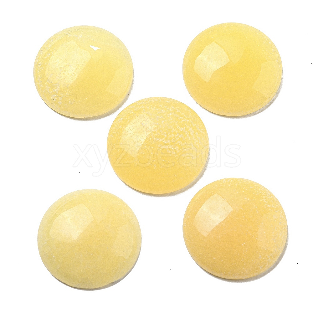 Wholesale Natural Yellow Jade Cabochons - xyzbeads.com