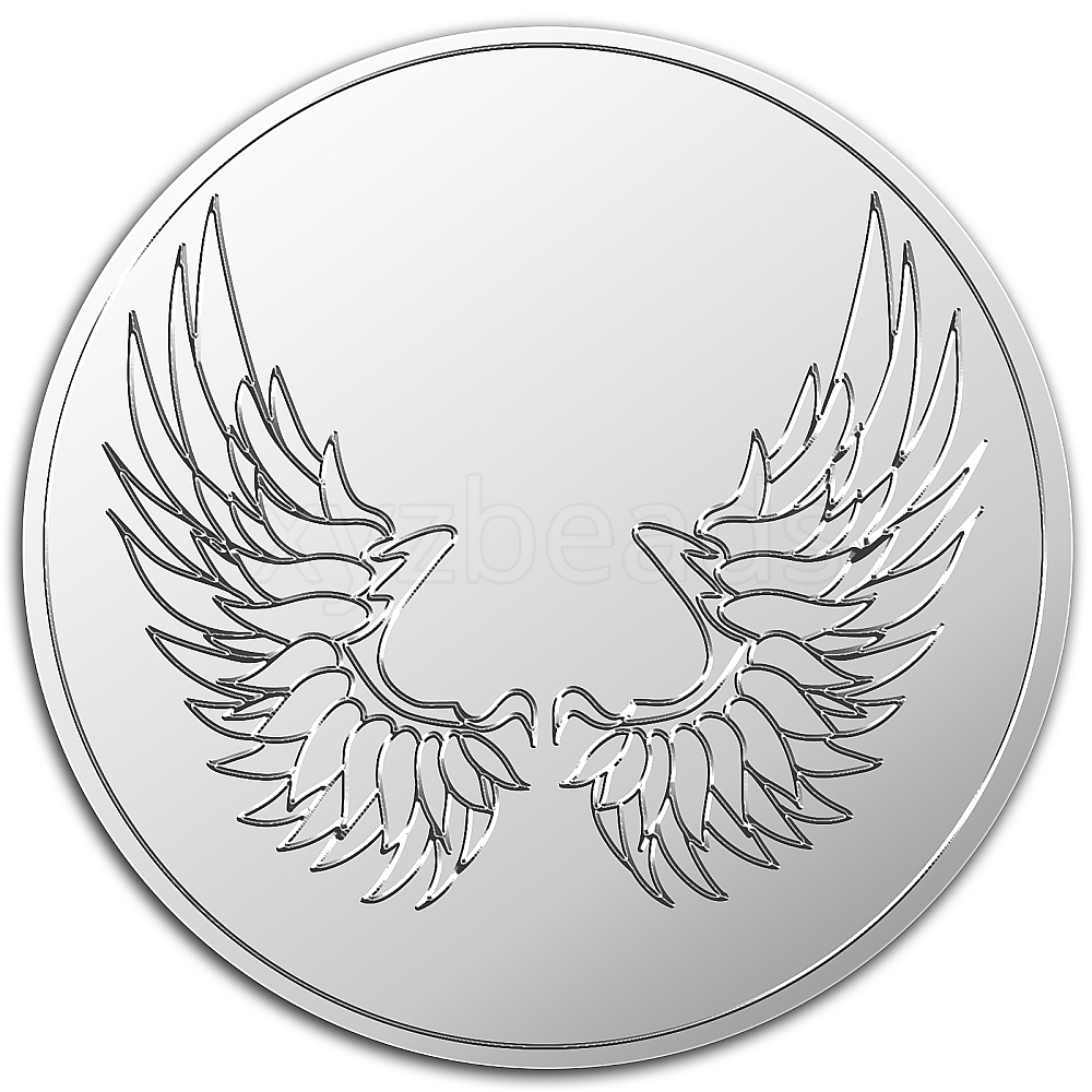 Wholesale Custom Silver Foil Embossed Picture Sticker - xyzbeads.com